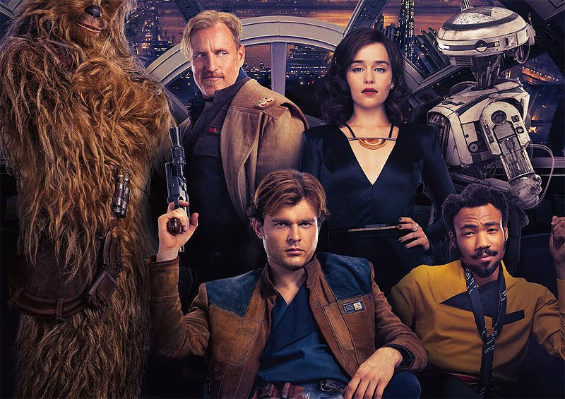 New Solo International Poster Kicks Back with the Cast