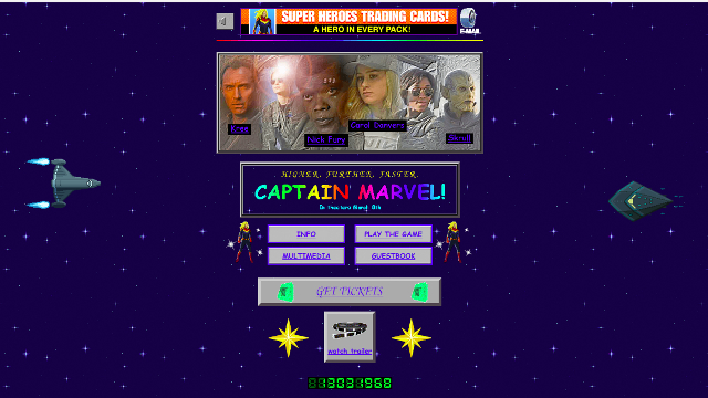 Marvel Unveils a '90's Themed Captain Marvel Website