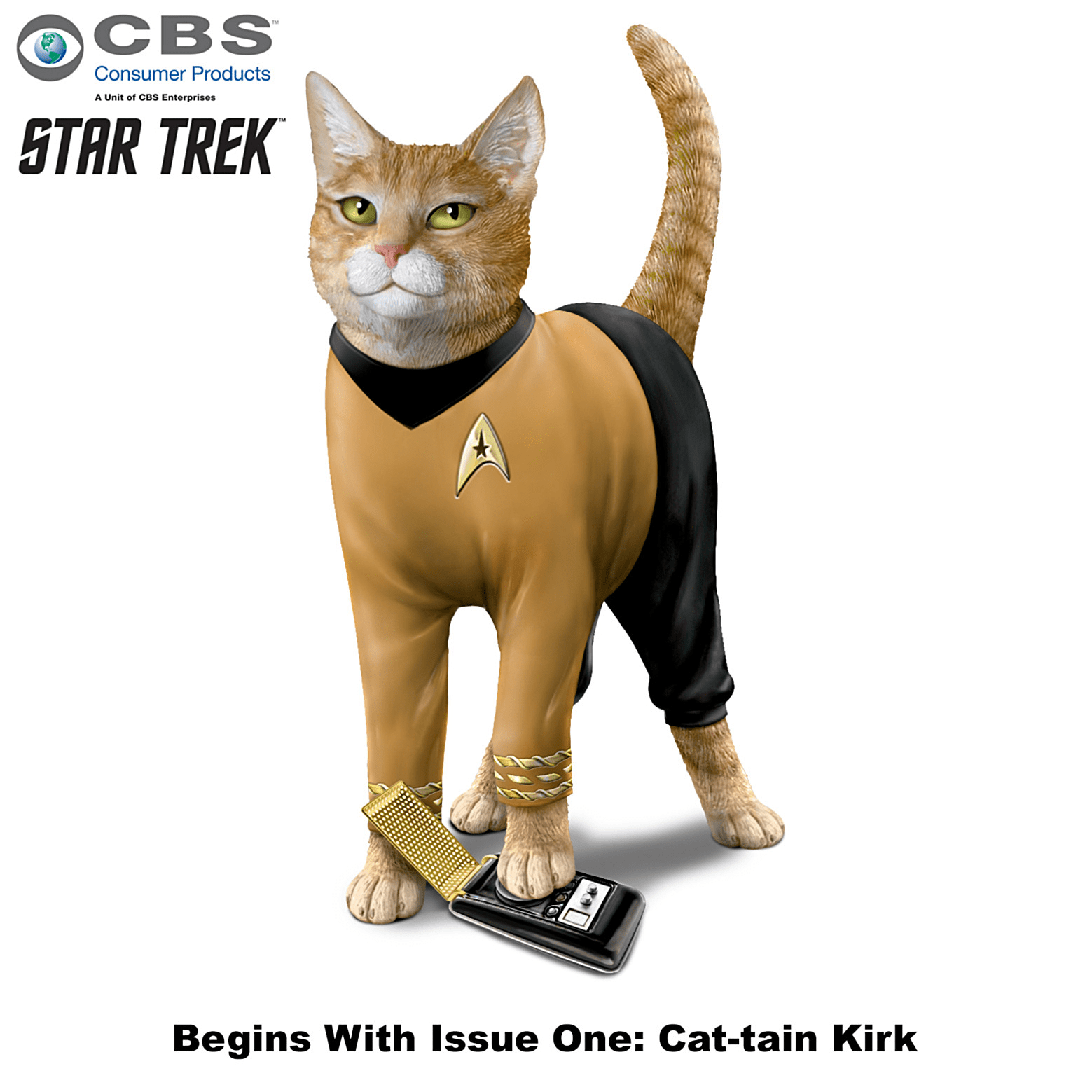 Collect the Classic Star Trek Crew as Cat Statues