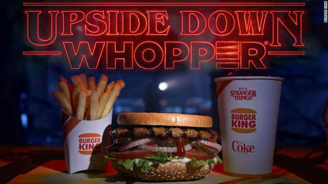 The Stranger Things Upside Down Whopper Will Take You Back to the '80s