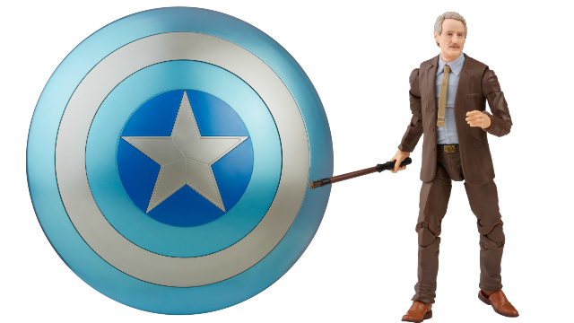 Marvel Legends Captain America Stealth Shield Replica, and Mobius