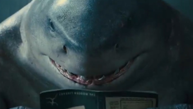 The Suicide Squad's King Shark Gets a Shark Week Promo