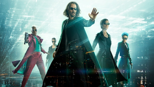 Neo Employs His Signature Move on The Matrix Resurrections Poster