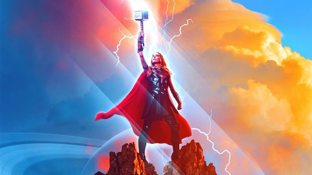 Jane Foster Wields Mjolnir in an Alternate Thor: Love and Thunder Poster