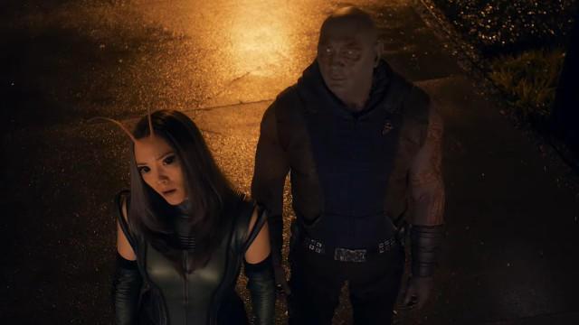 Drax and Mantis Visit Kevin Bacon in New Guardians Holiday Special Clips