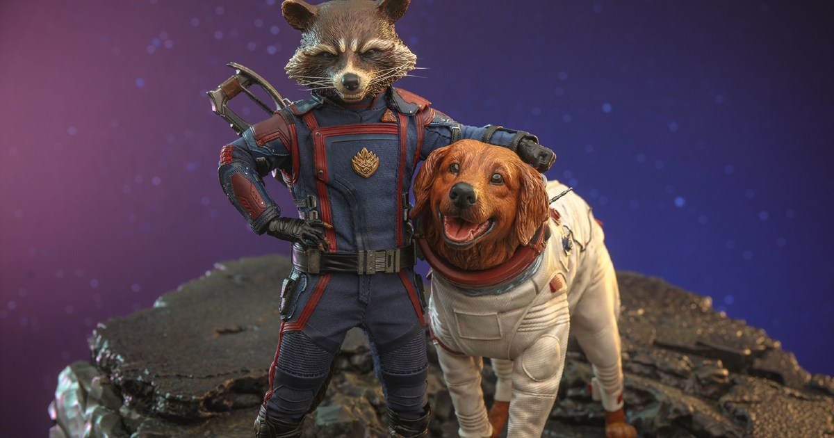 Rocket and Cosmo Are Adorable Guardians of the Galaxy Hot Toys