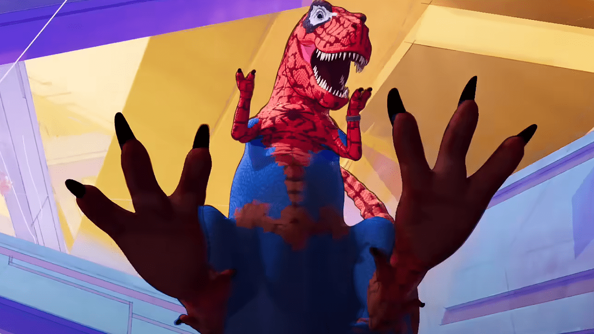 Spider-Man: Across the Spider-Verse Video Shows Spider-Rex in Action