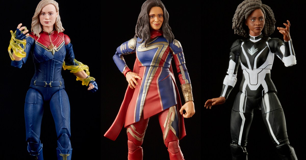 The Marvels Movie Figures Come in a Mostly Comic-Themed Wave