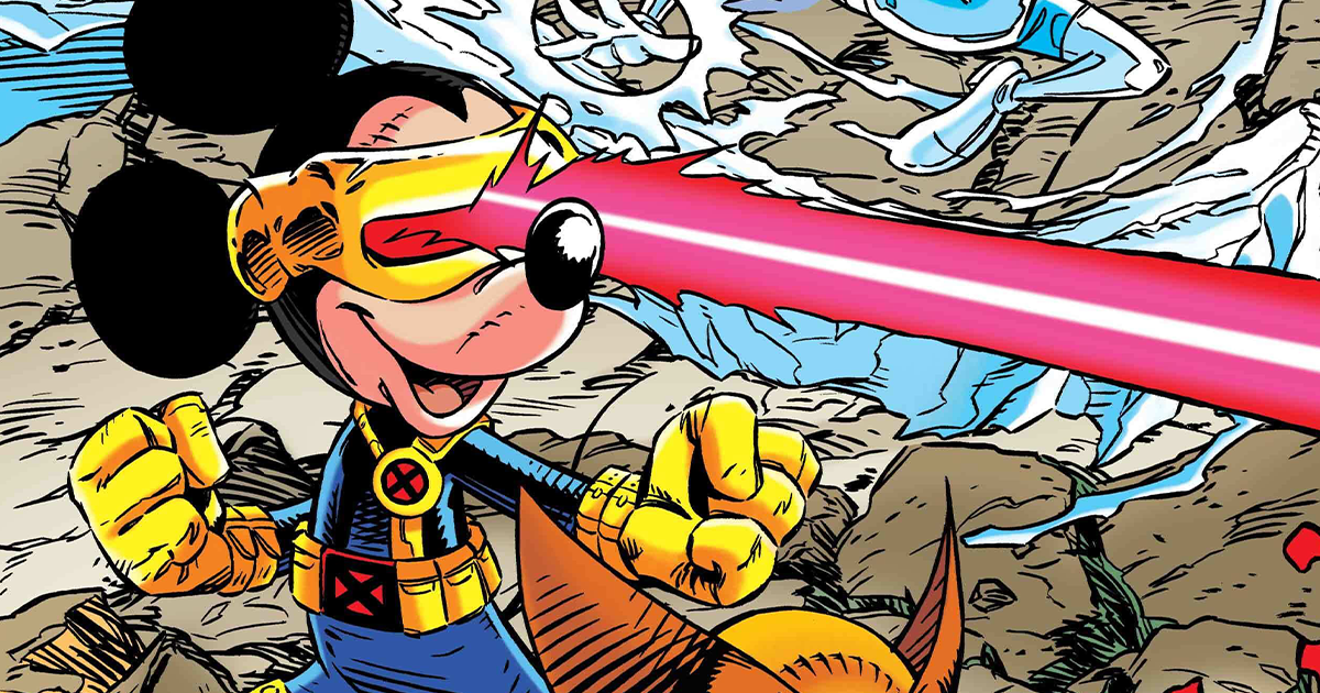 Mickey Mouse & Friends Invade Marvel Variant Comic Covers for Disney100