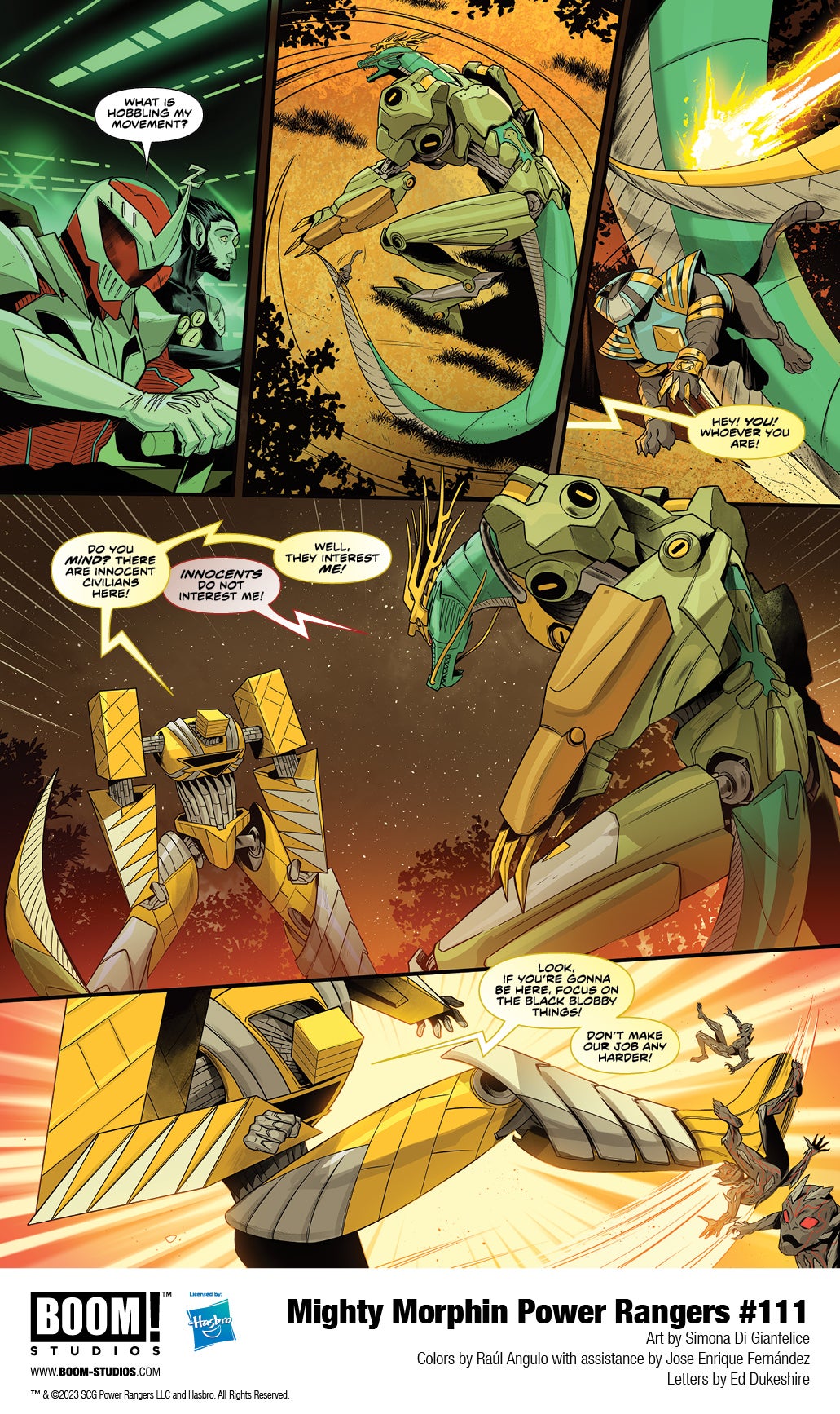 Mighty Morphin Power Rangers Reveals First Look at Issue #111