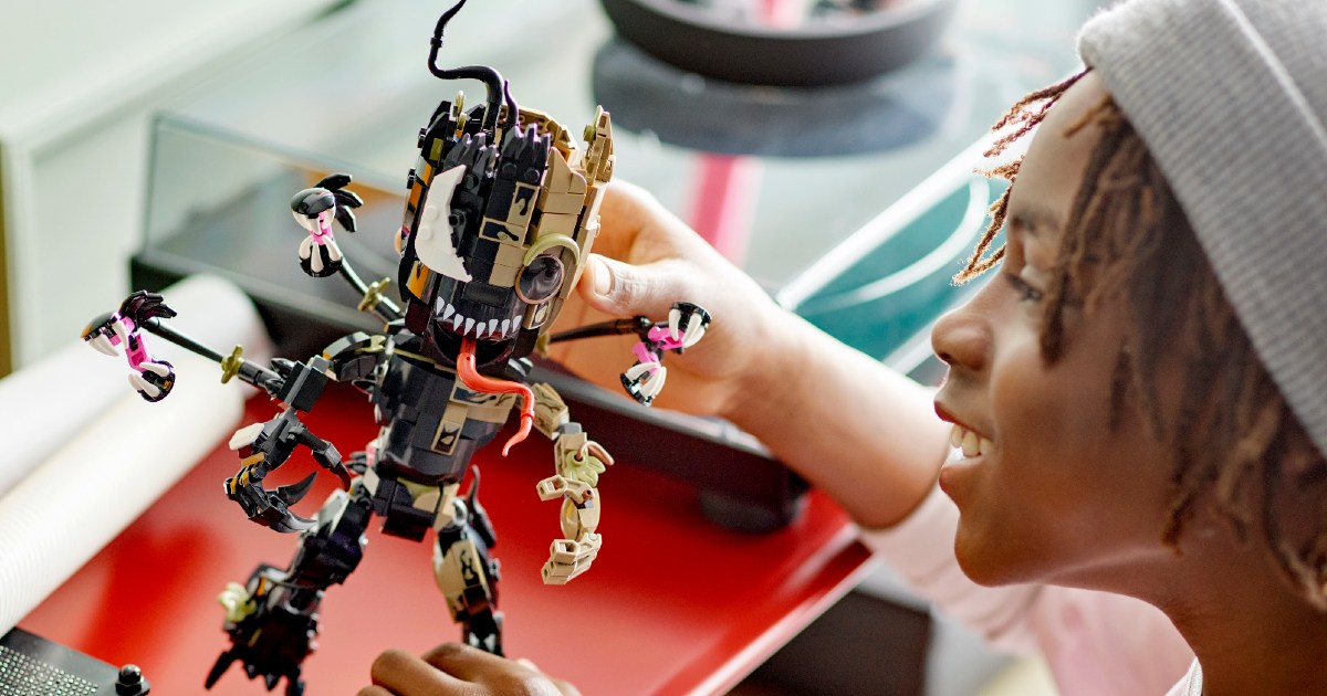 LEGO Borders on Body Horror With Venomized Baby Groot