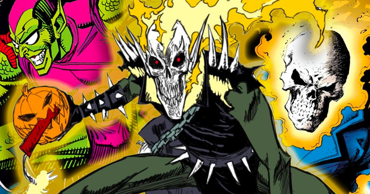 Green Goblin Channels Ghost Rider in Unused Spider-Verse Art