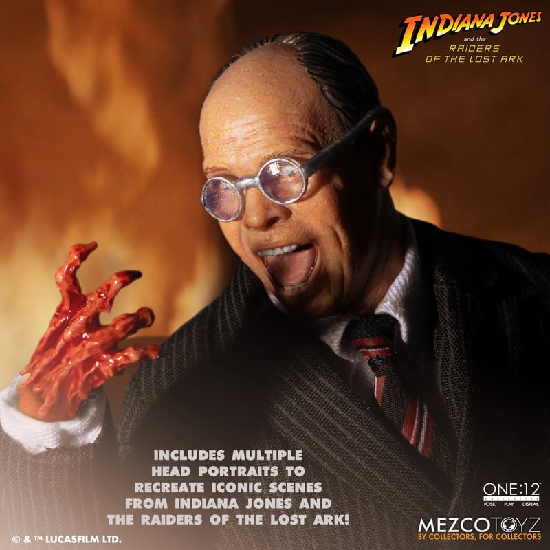 Mezco Toht Figure Includes Three Stages of Melting Face