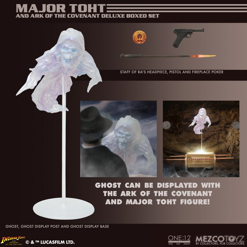 Mezco Toht Figure Includes Three Stages of Melting Face