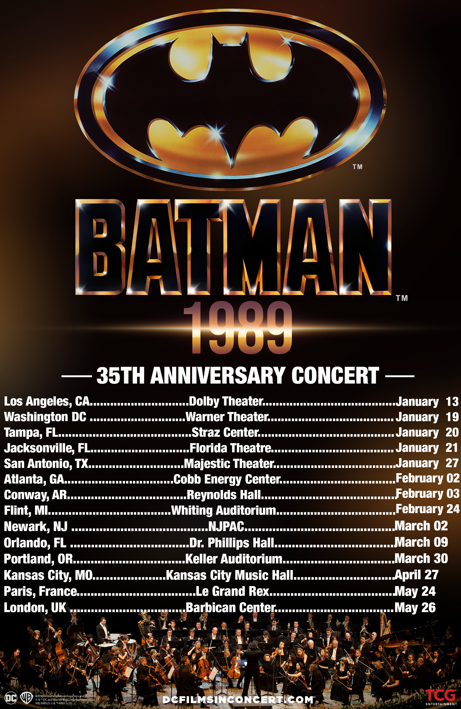 Batman '89 Anniversary Concert Tour Dates Announced