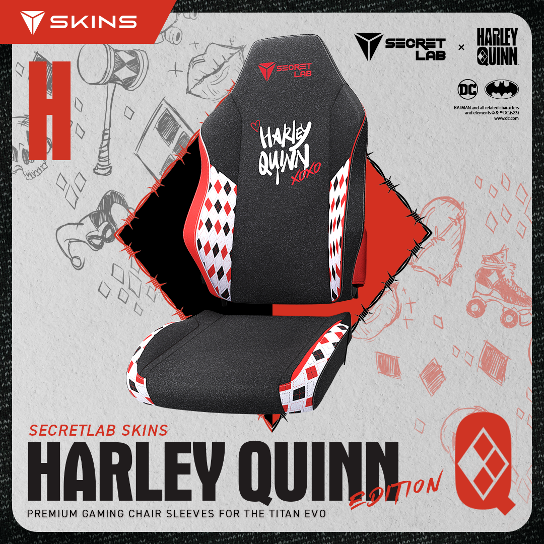 Secretlab Skins Harley Quinn Chair Sleeve Revealed