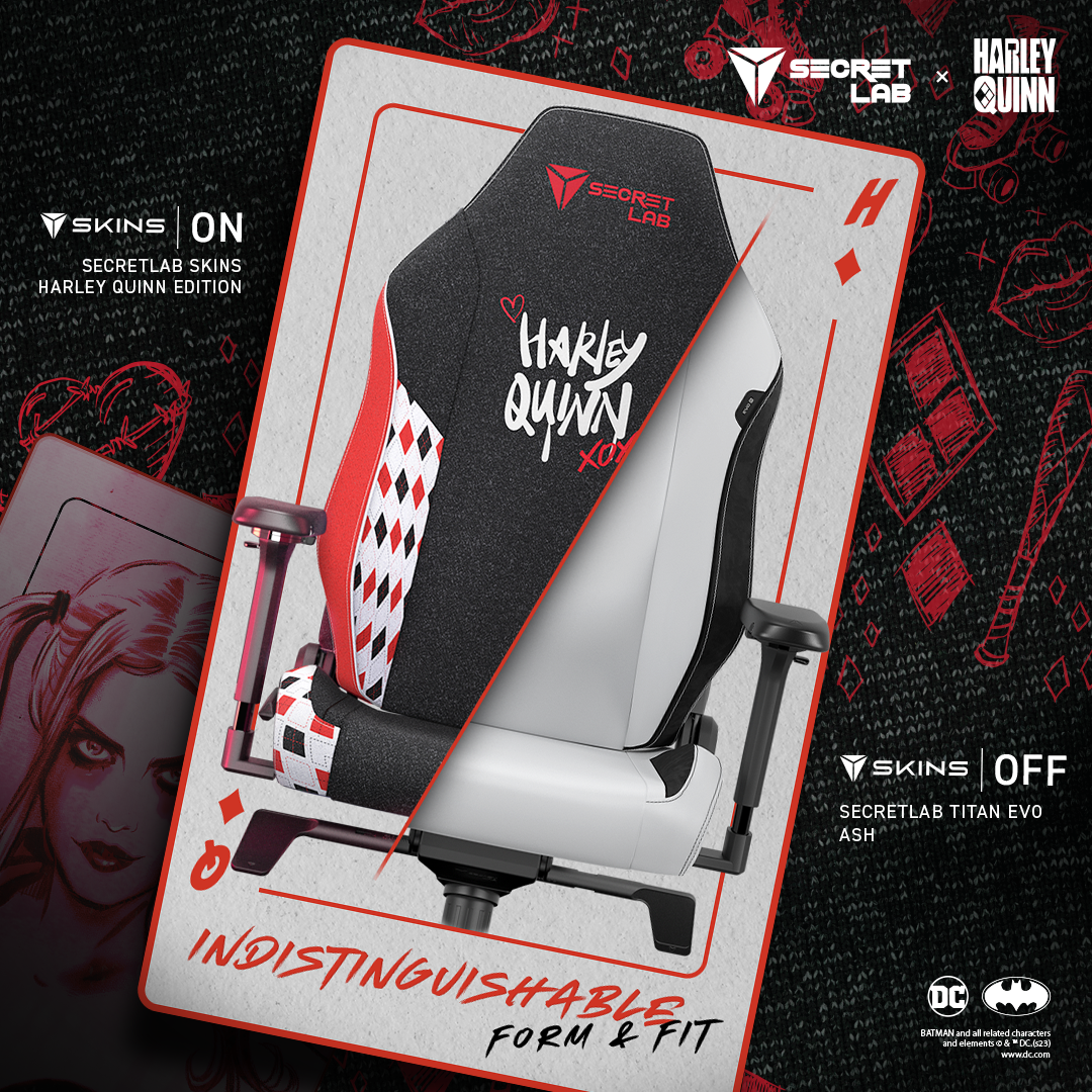 Secretlab Skins Harley Quinn Chair Sleeve Revealed