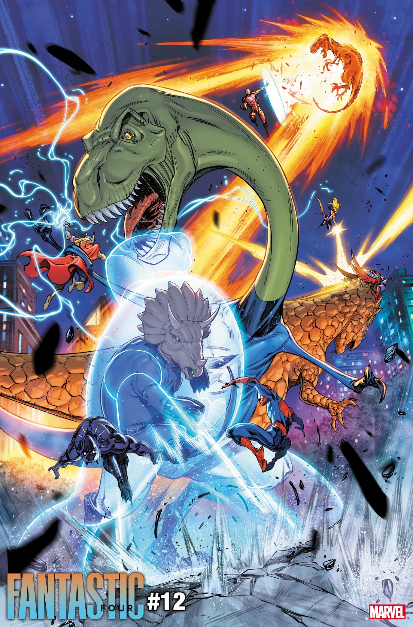 Fantastic Four #12 First Look Turns the Avengers Into Dinosaurs