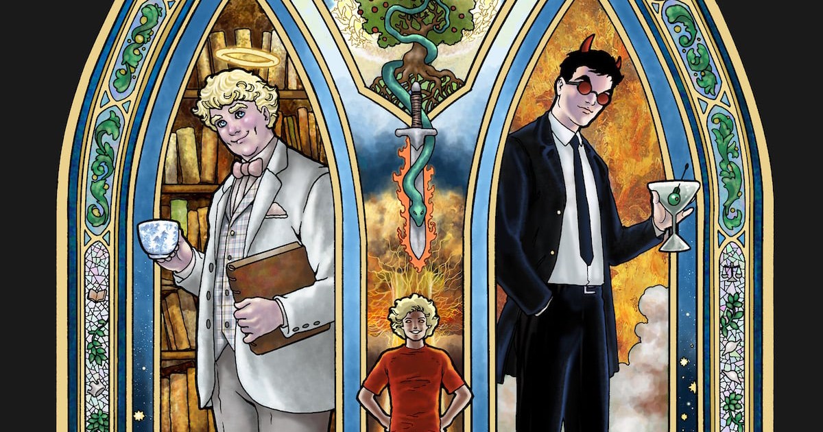 Good Omens Graphic Novel Concept Art Highlights Crowley's Design