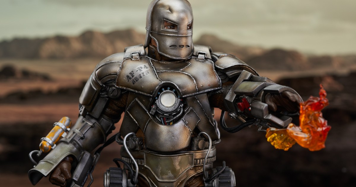 Exclusive First Look: MCU Iron Man Mark 1 Mini-Bust by Diamond Select