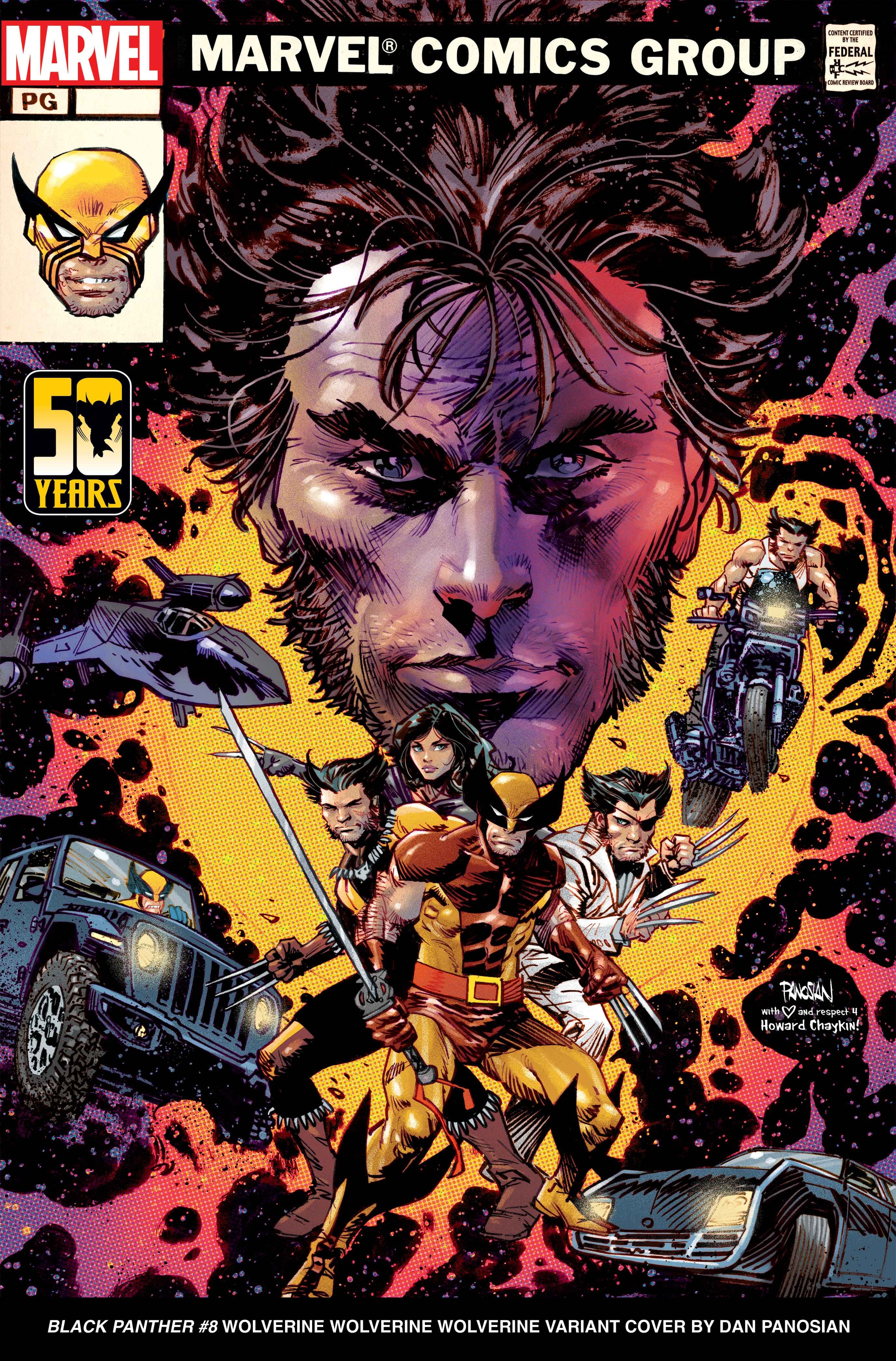 Wolverine Stars in 50th Anniversary Homage Variant Covers