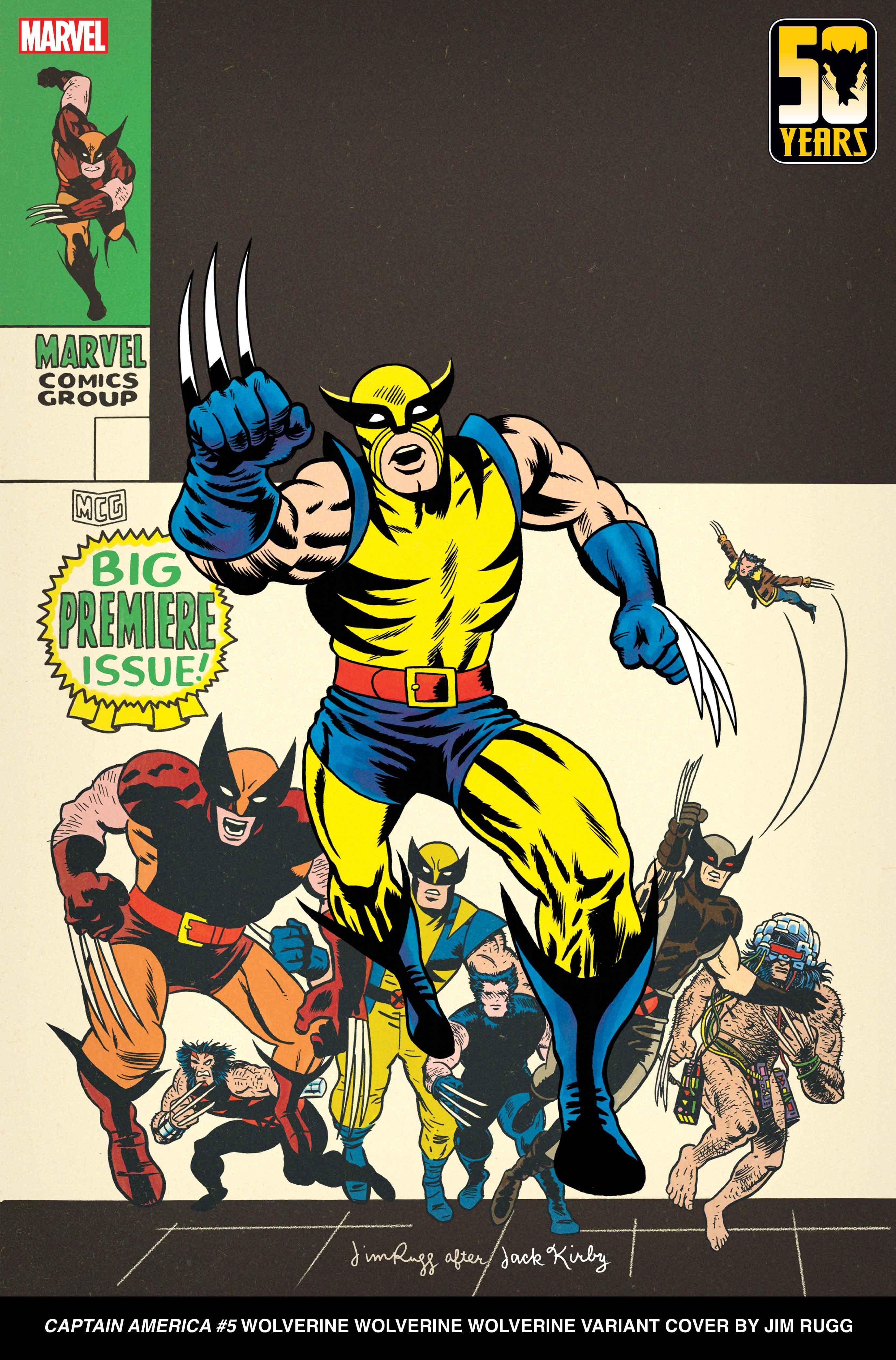 Wolverine Stars in 50th Anniversary Homage Variant Covers
