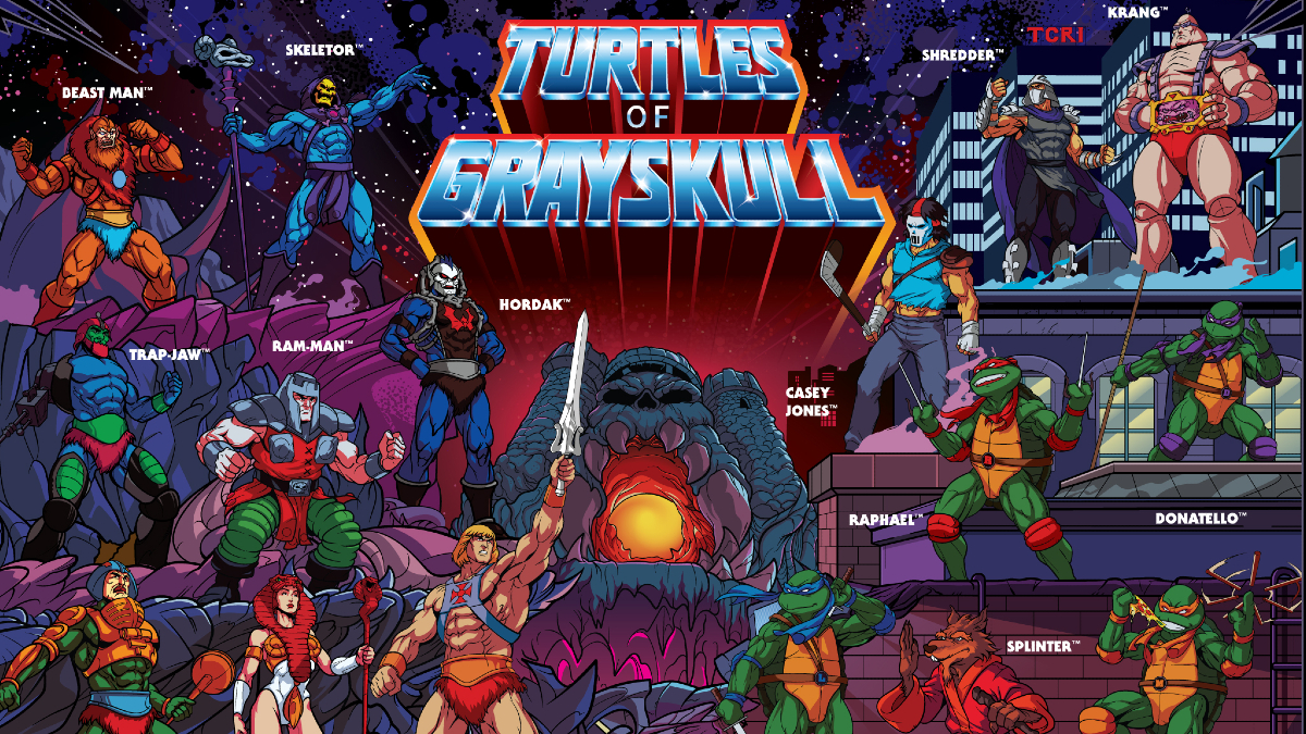 He-Man, TMNT Combine for Turtles of Grayskull Figures