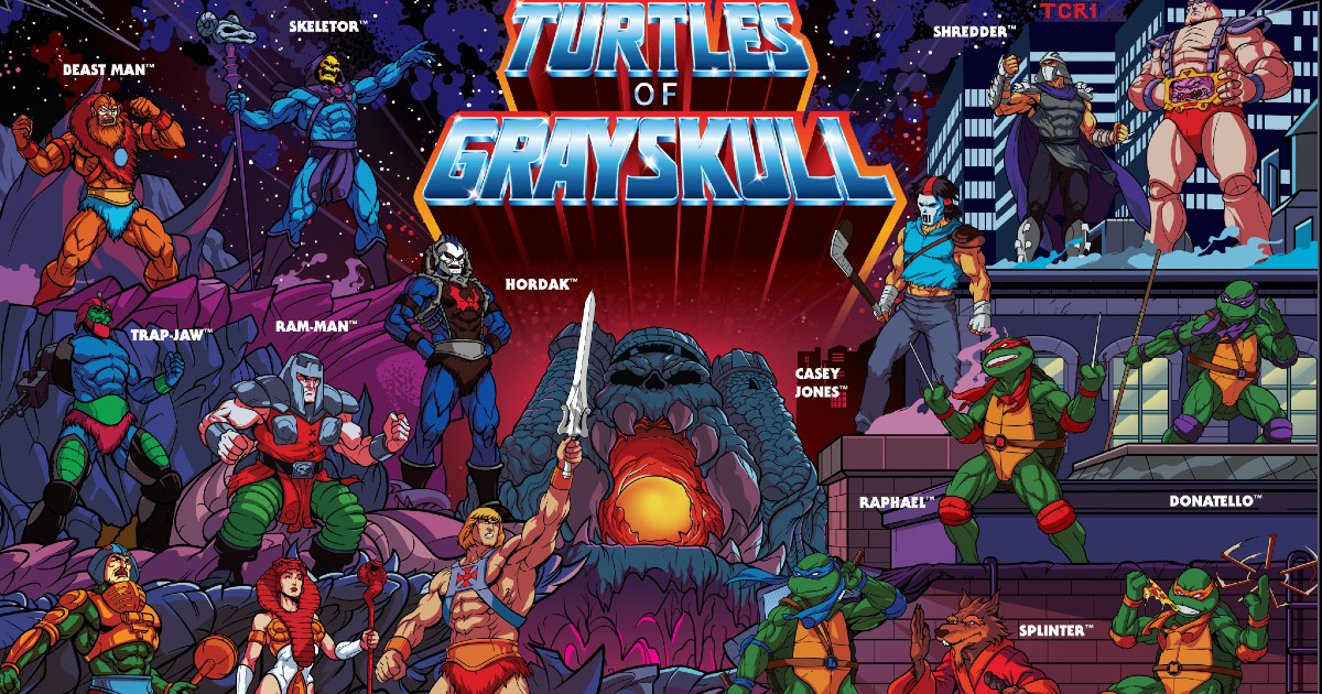 He-Man, TMNT Combine for Turtles of Grayskull Figures