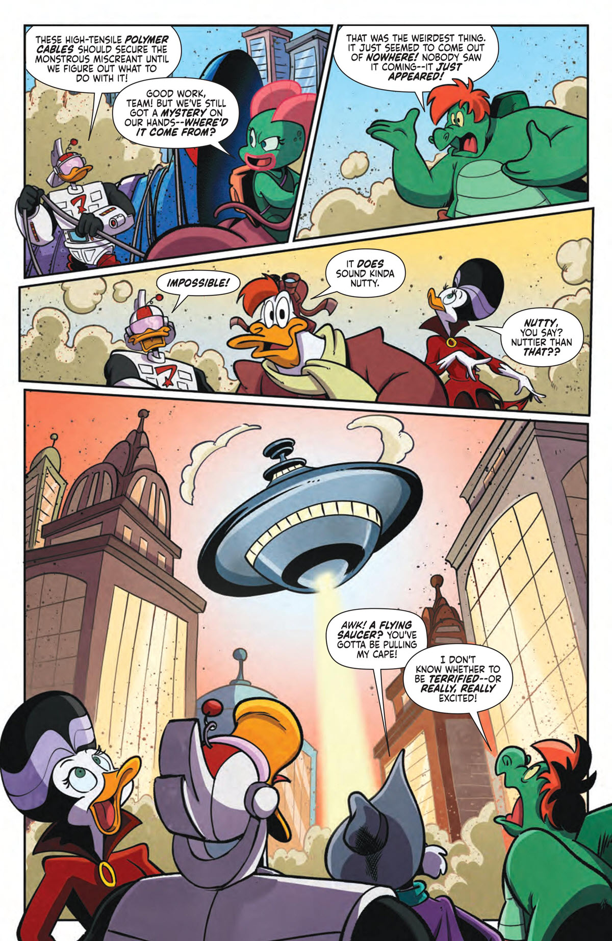 Justice Ducks #1 Preview Reveals Future of Darkwing Duck
