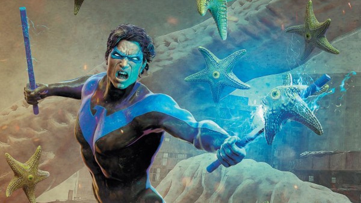 Another Titans Set Photo Shows Front of Nightwing's Costume