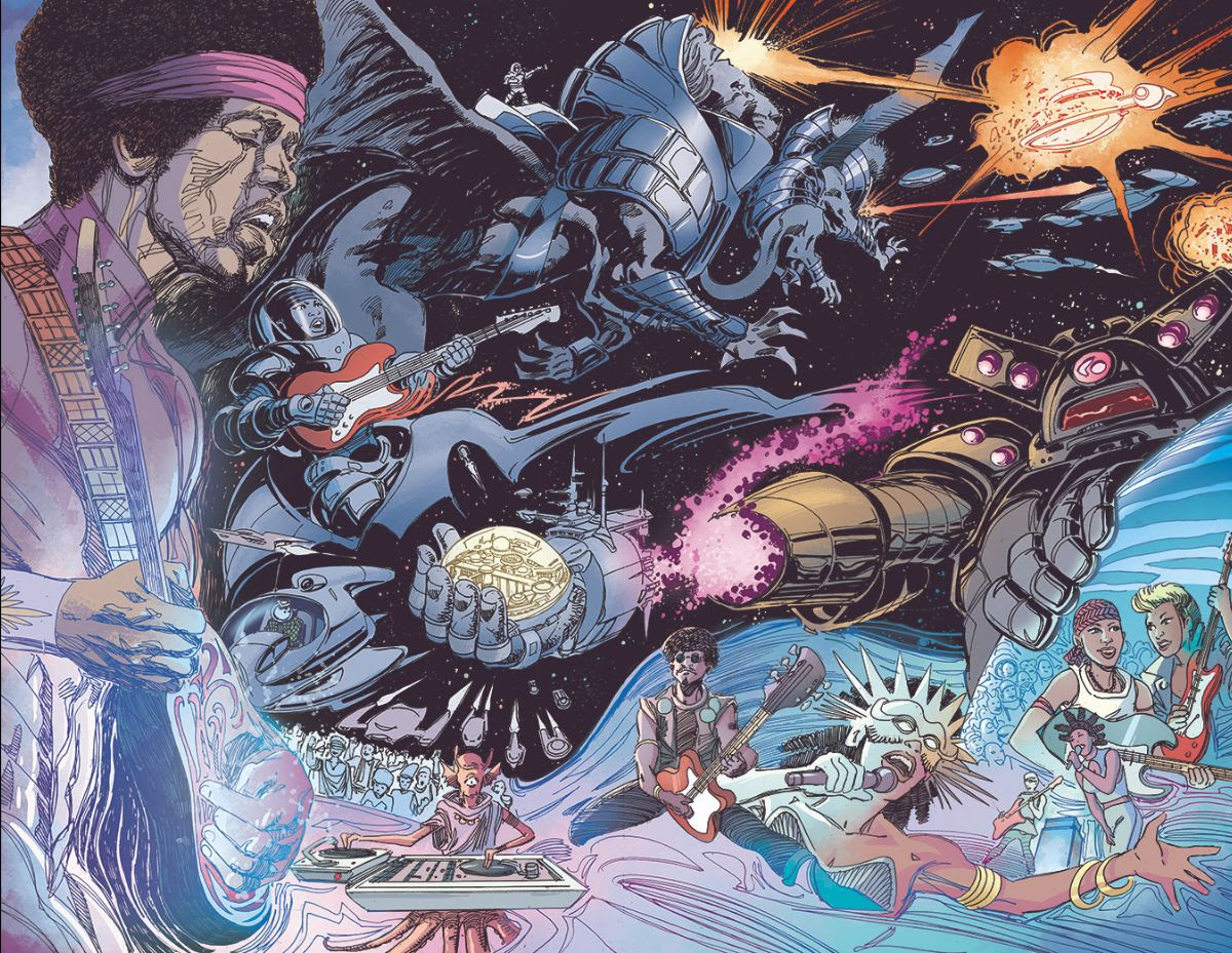 Jimi Hendrix: Purple Haze Comic Turns Rockstar Into Space-Faring Superhero - Comic Book Movies ...
