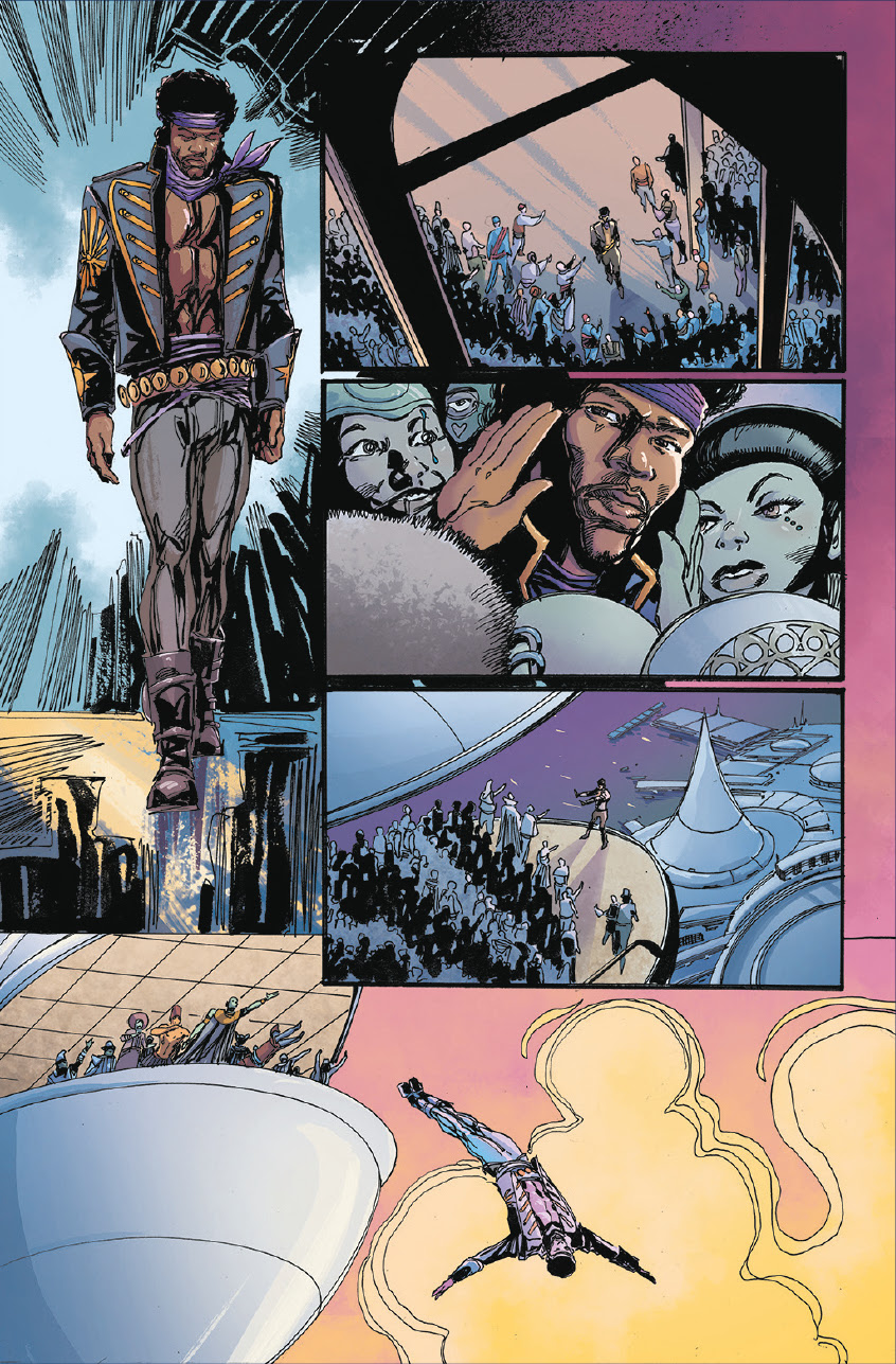 Jimi Hendrix: Purple Haze Comic Turns Rockstar Into Space-Faring Superhero - Comic Book Movies ...