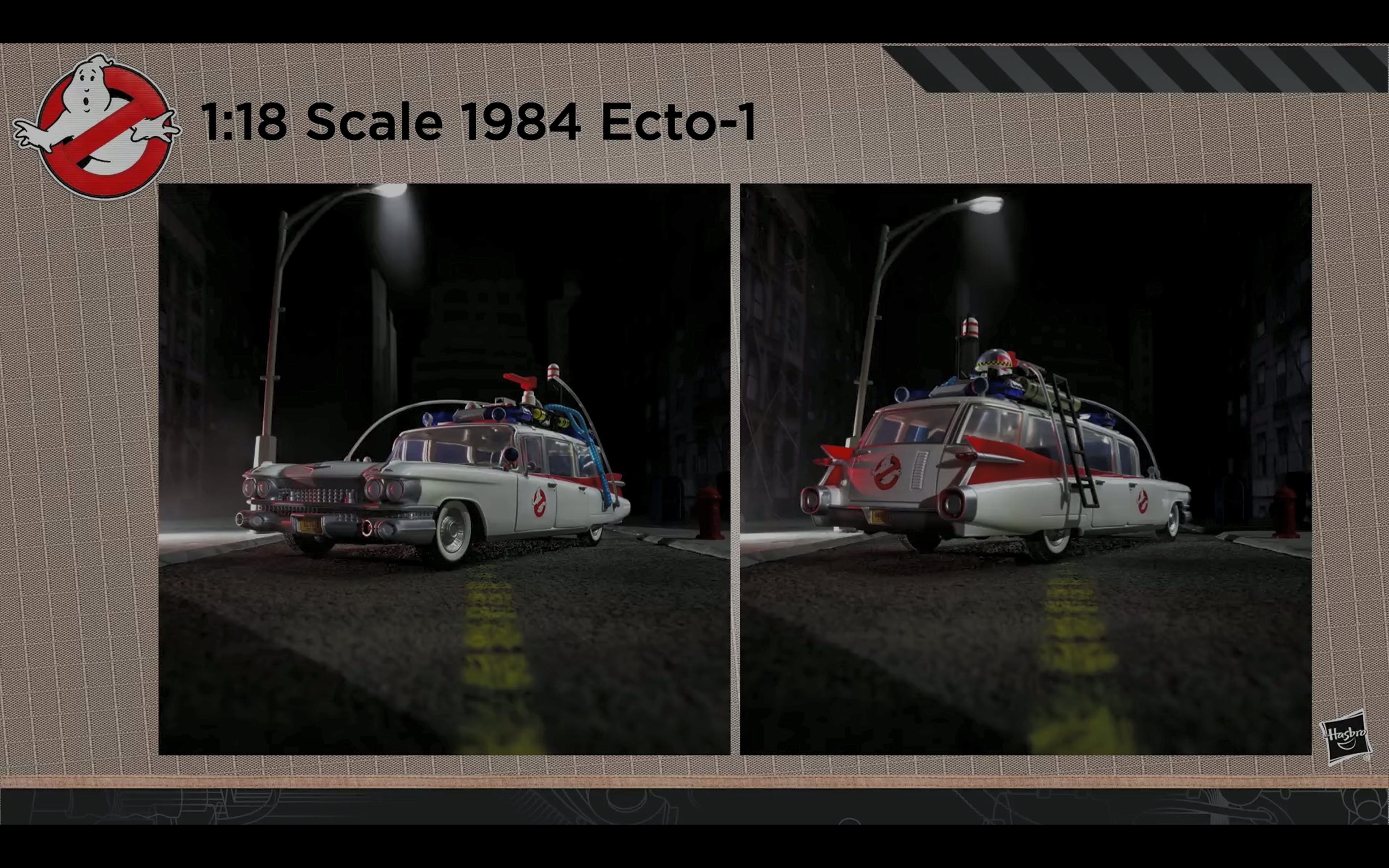 Ghostbusters 3-3/4 Inch Ecto-1 and Figures From Hasbro