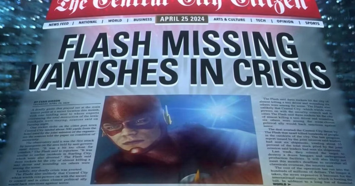 The Flash: Grant Gustin Celebrates Crisis Headline Date