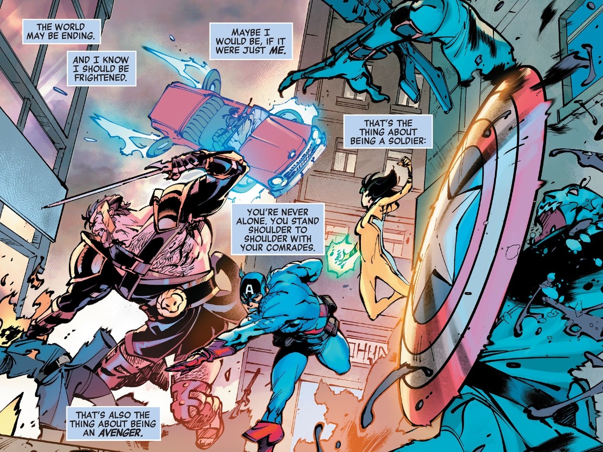 Avengers #14 Blood Hunt Tie-In Reveals New Shield for Captain America ...
