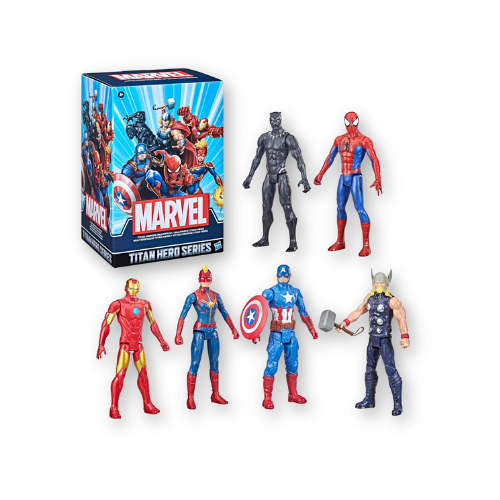 Marvel Titan Hero Series Action Figure Multipack With Six Action ...