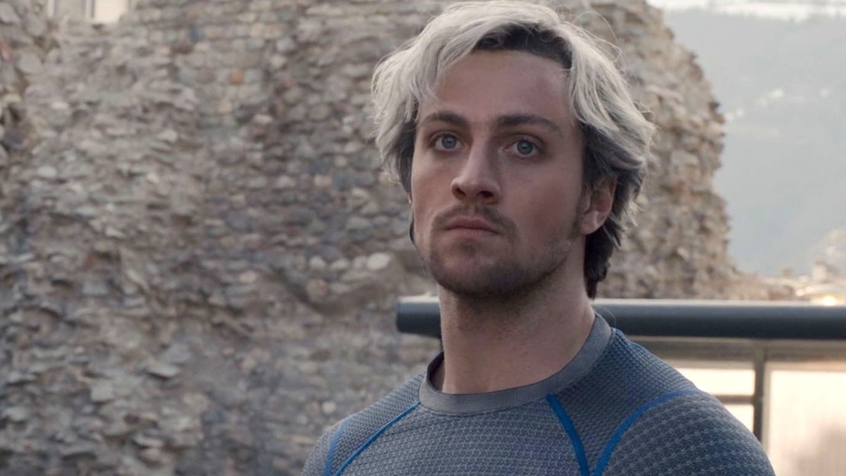 Kraven’s Aaron Taylor-Johnson Talks Sharing Quicksilver Role With Evan ...