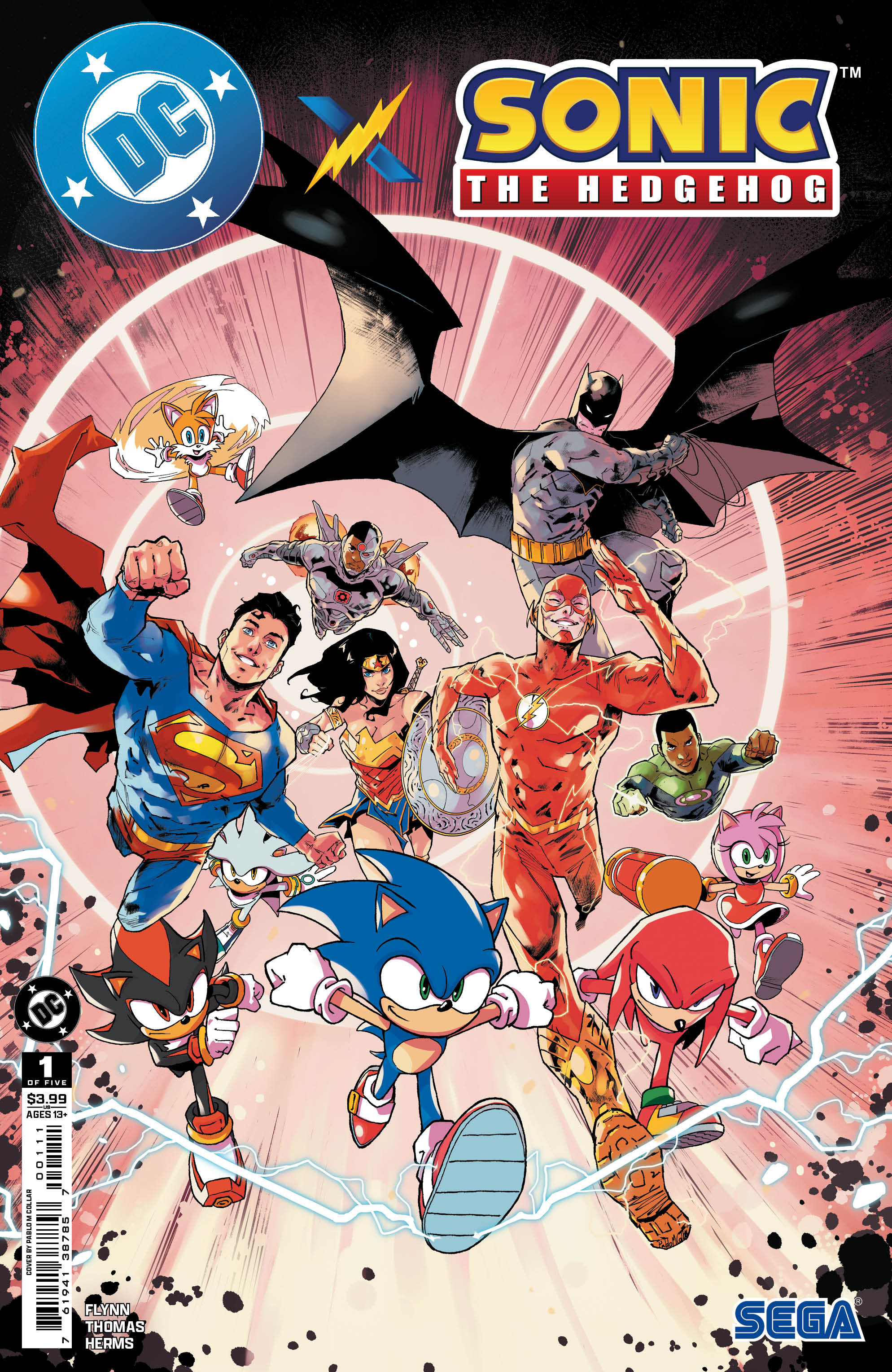 Justice League & Sonic the Hedgehog Collide in New DC Crossover Series