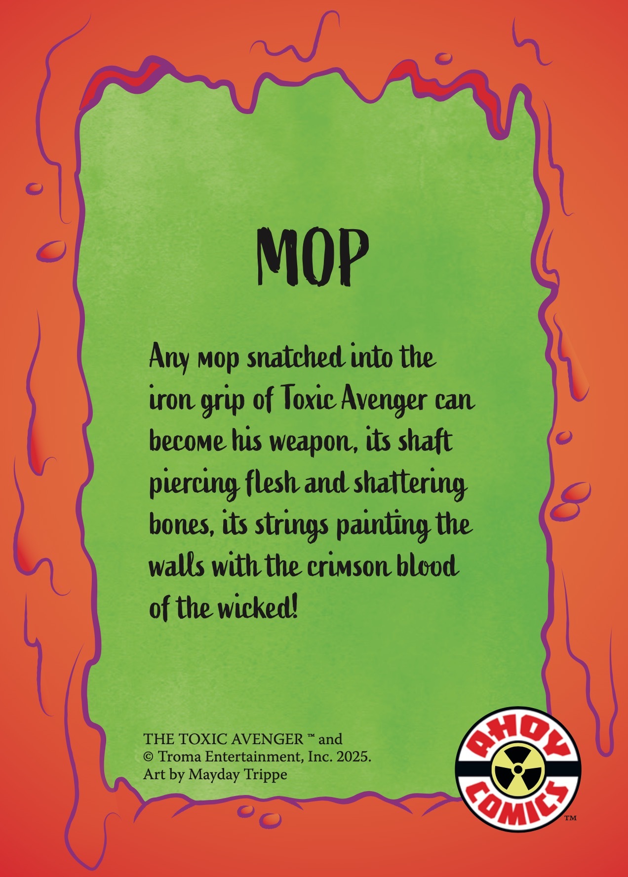 First Look at Toxic Avenger Comic Book Collectible Trading Cards ...