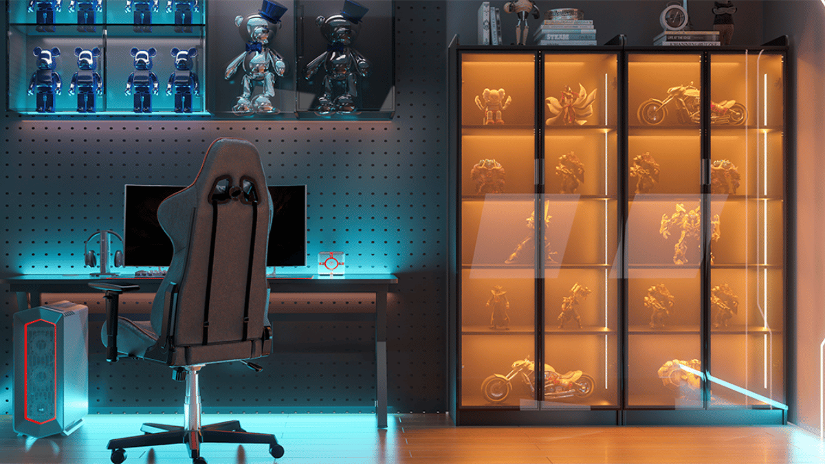 Display Cabinet With Adjustable Shelves and Smart LED Gets 27% Off for ...