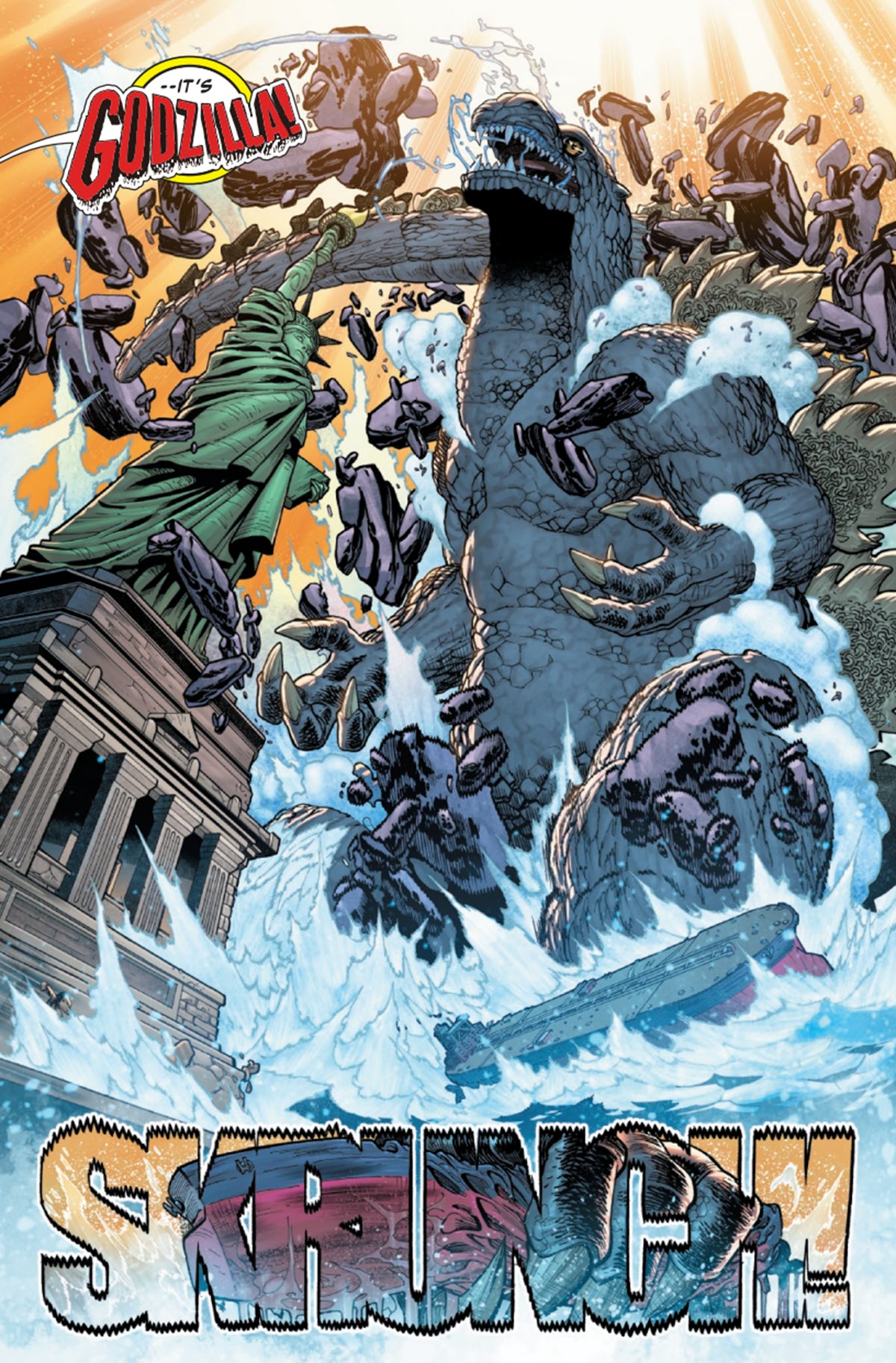 Godzilla Destroys the Marvel Universe #1 Review: Entertaining Crossover ...