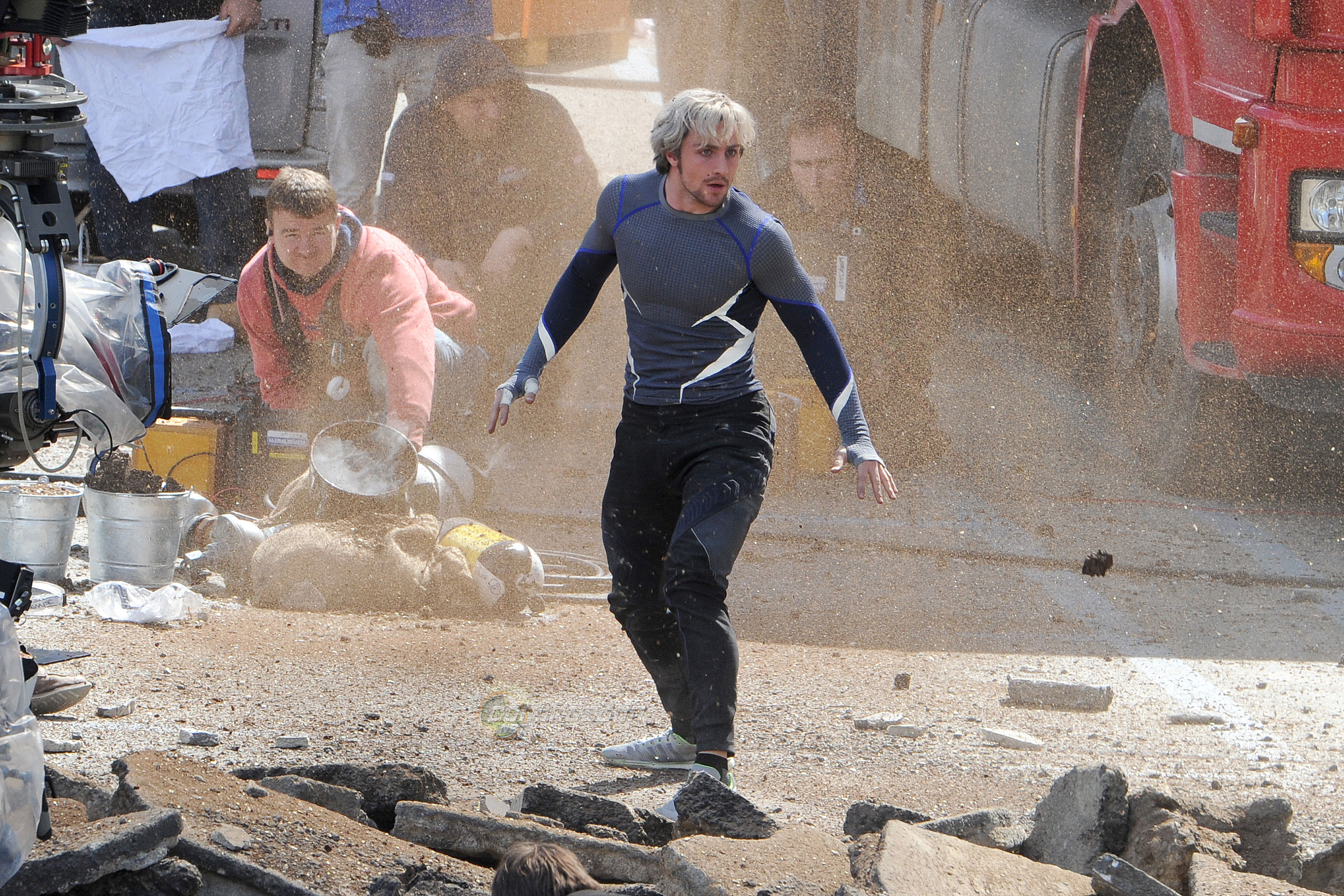 New Set Photos From Avengers: Age of Ultron Reveal Quicksilver, Scarlet ...