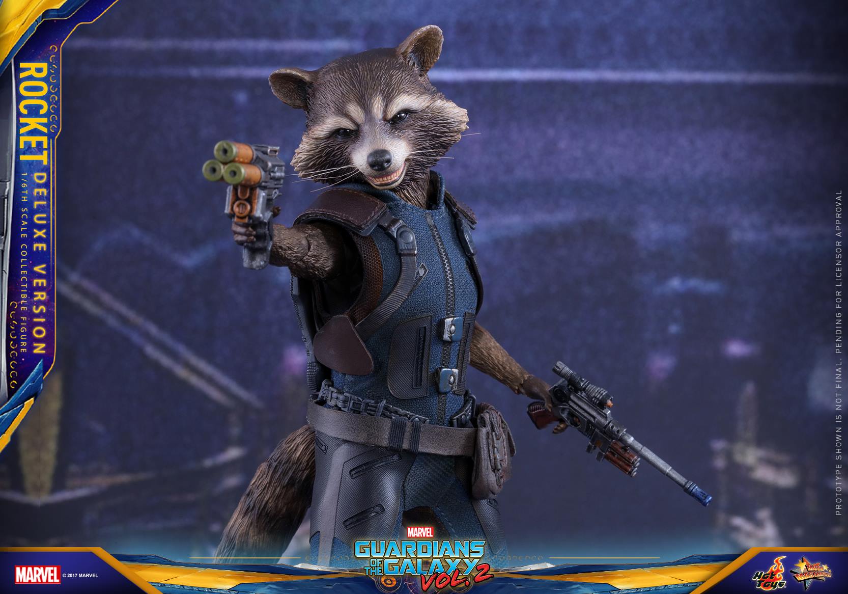 Rocket Raccoon Hot Toy from Guardians of the Galaxy Vol. 2