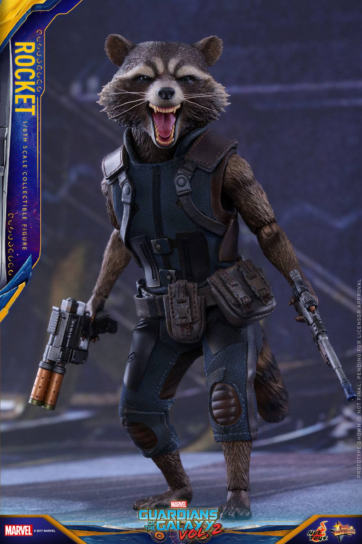 Rocket Raccoon Hot Toy from Guardians of the Galaxy Vol. 2